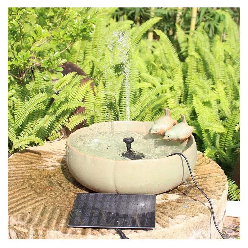 INF Solar Springbrunnen mit 4 Sprinklerköpfen